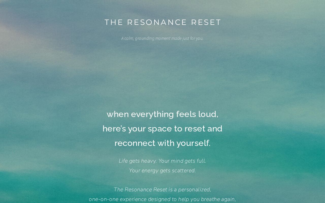 LifeRhythms Resonance Reset